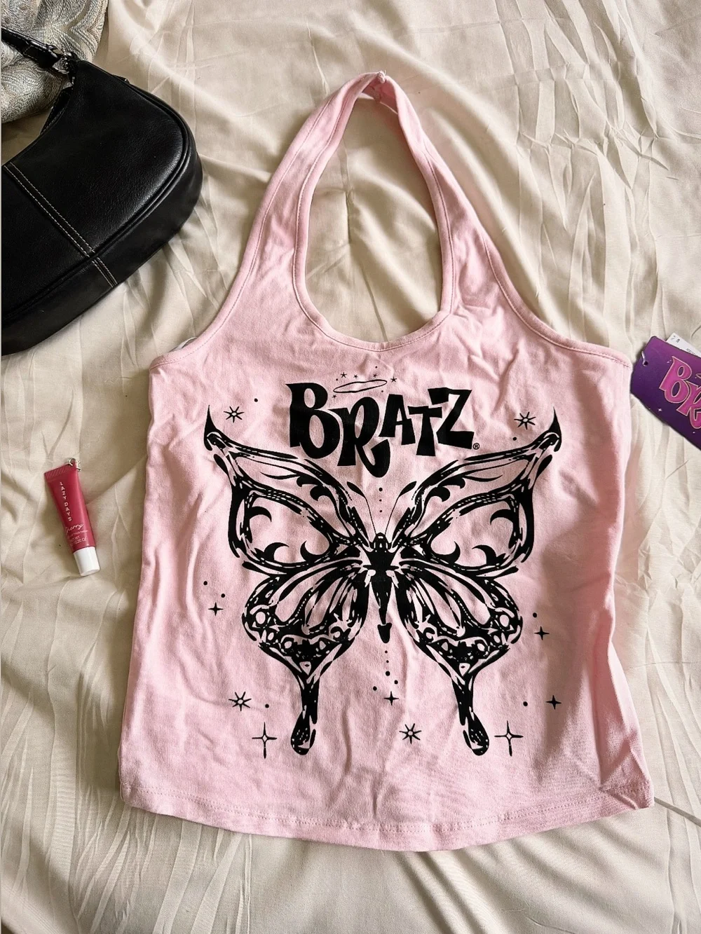 Bratz | Tops | Y2k Bratz Pink Butterfly Halter Top | Poshmark